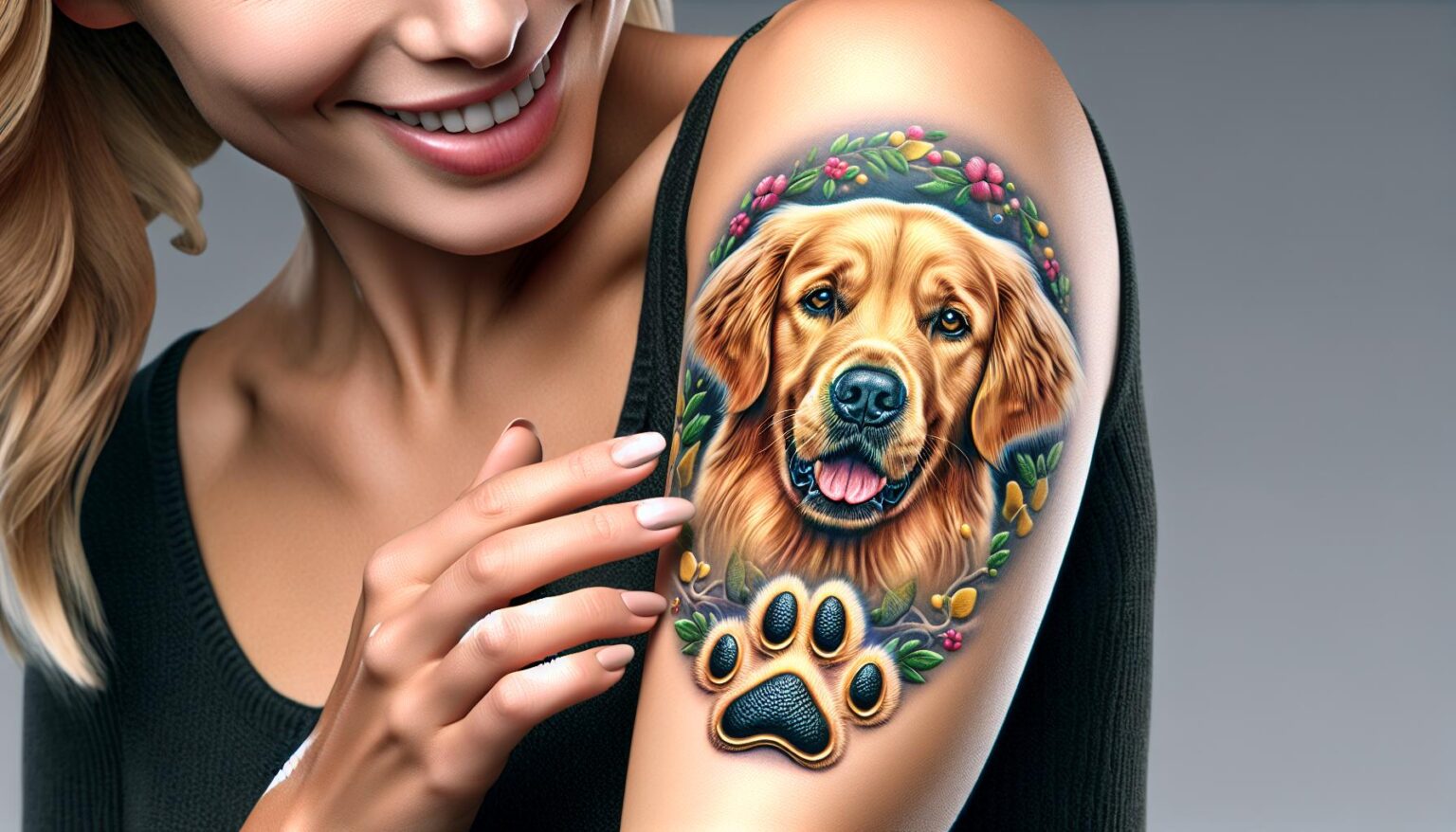 10 Beautiful Golden Retriever Memorial Tattoos to Honor Your Loyal ...