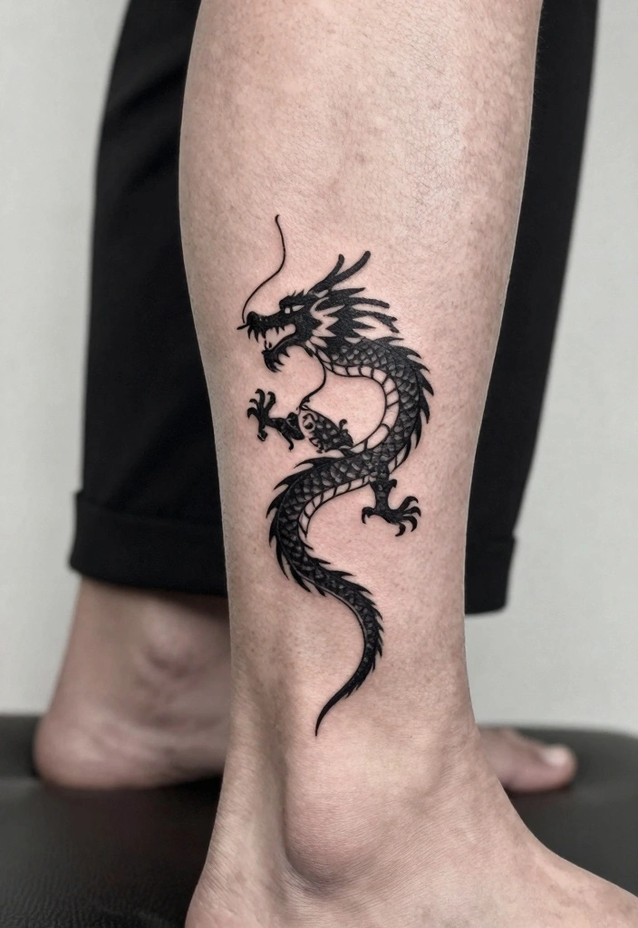 14 Dragon Leg Tattoo Ideas for Men: Powerful and Detailed - Tattoo Radar
