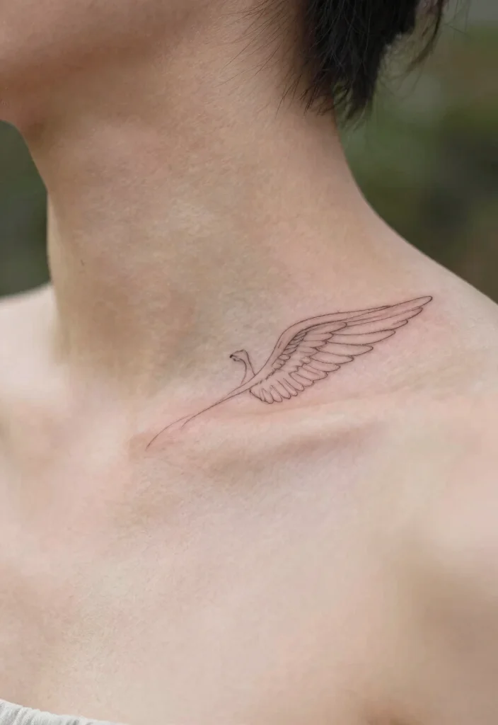 12 Angel Neck Tattoo Ideas: Subtle and Bold - Tattoo Radar